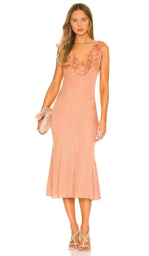 Lovers And Friends Carlin Dress In Clay - 65% Off | Editorialist