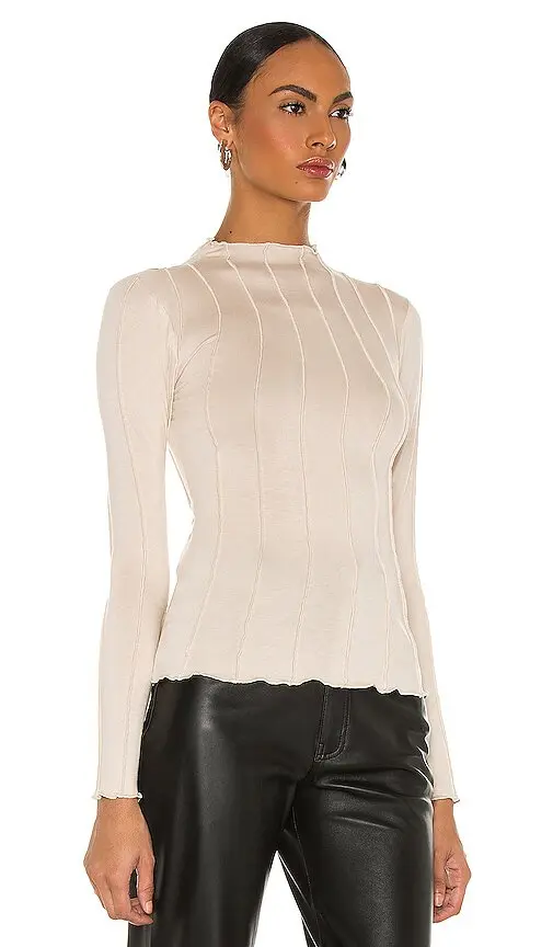 LOVERS AND FRIENDS Seamed Long Sleeve Top