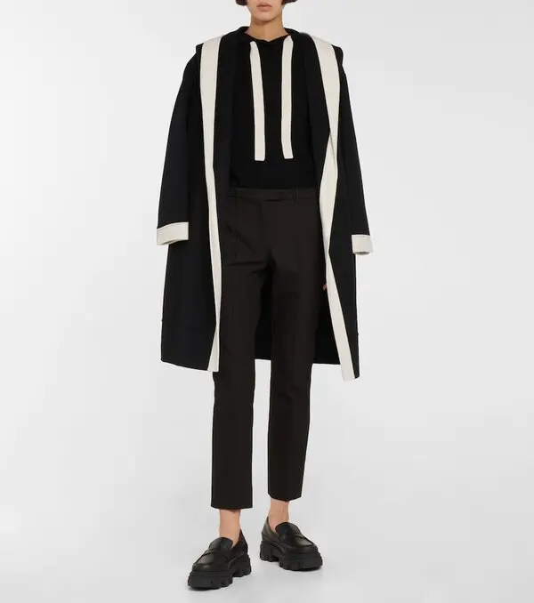 Max Mara Fatina Mid-rise Cropped Pants - Black