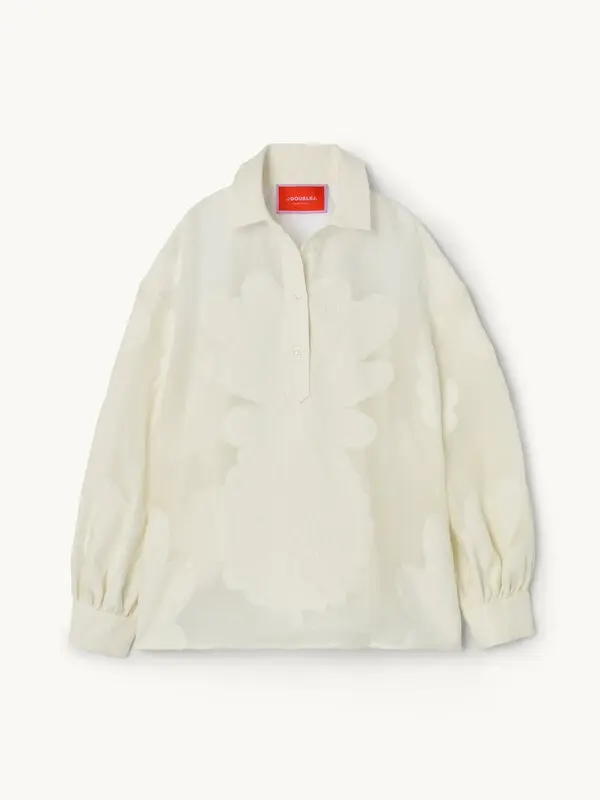 La DoubleJ Poet Shirt - Pineapple Lace