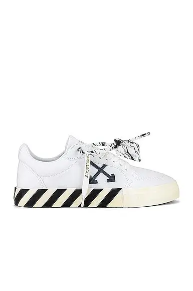 Off-White Low Vulcanized Eco Canvas Sneaker In White