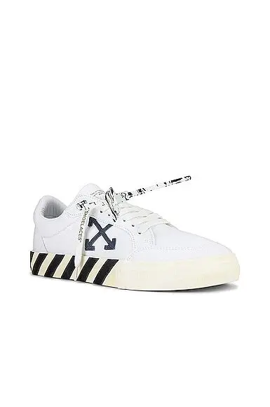 Off-White Low Vulcanized Eco Canvas Sneaker In White