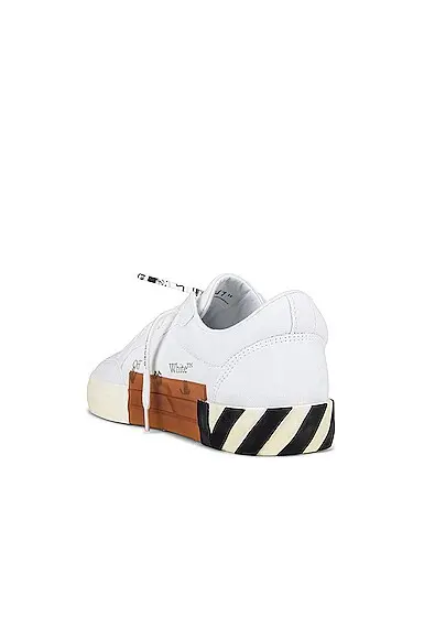 Off-White Low Vulcanized Eco Canvas Sneaker In White