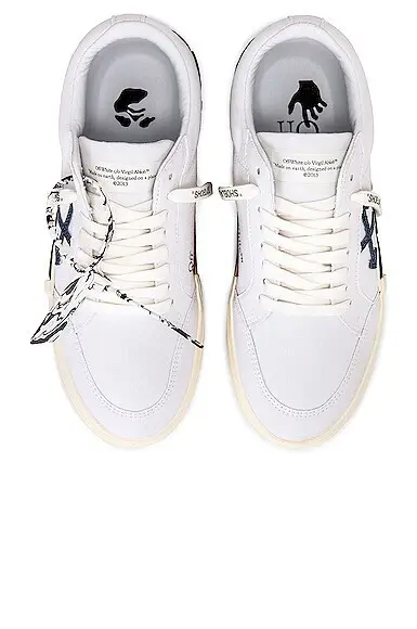 Off-White Low Vulcanized Eco Canvas Sneaker In White