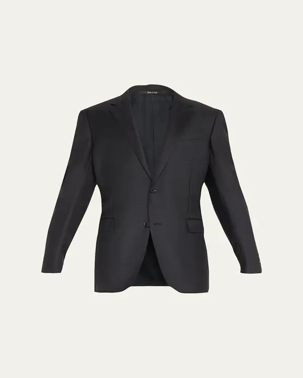 Zegna Trofeo Milano Two-piece Wool Regular-fit Suit - Black