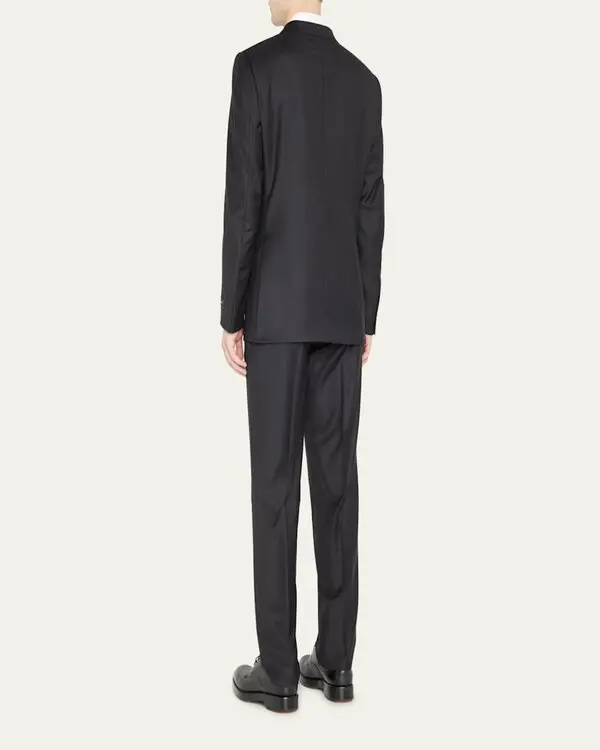 Zegna Trofeo Milano Two-piece Wool Regular-fit Suit - Black