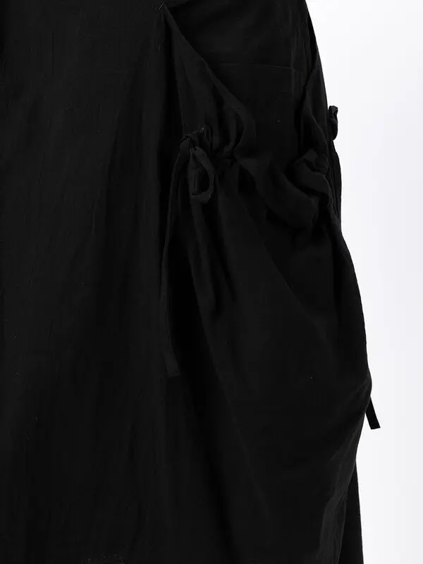 Y’s High-waisted Ruched Skirt - Black