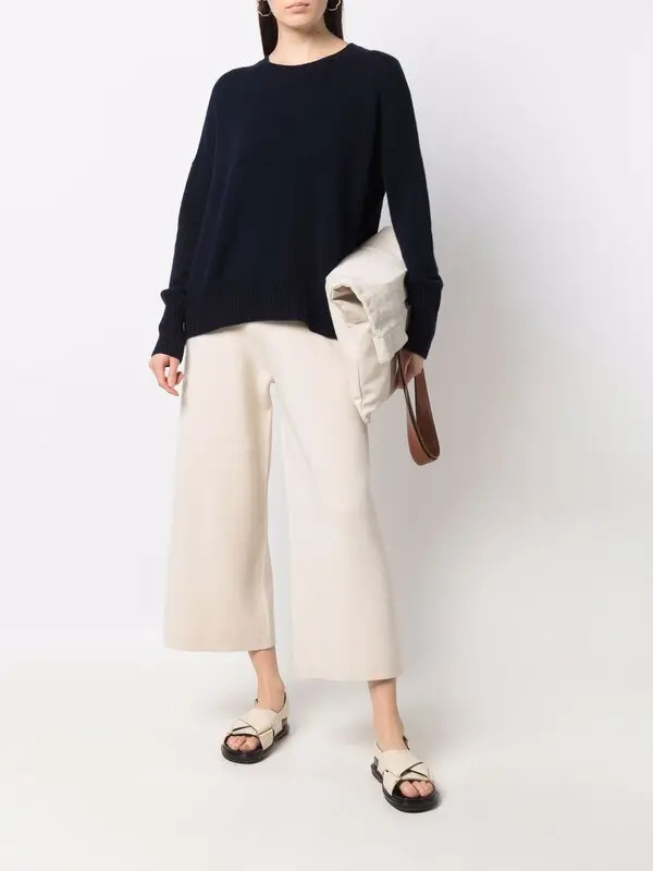 LISA YANG Mila Crew-neck Knitted Jumper - Blue