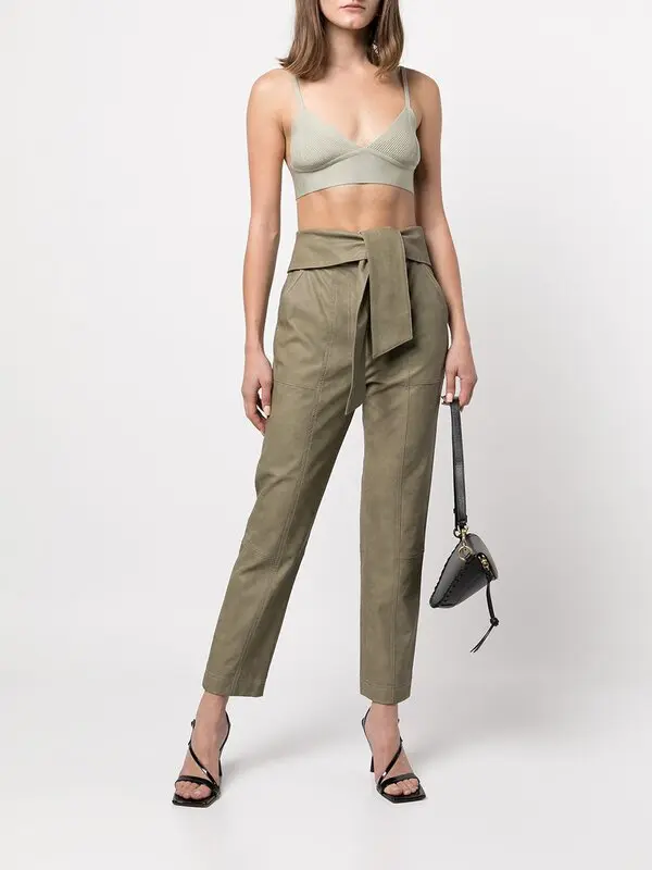 Simkhai Tie-waist Slim Straight Trousers