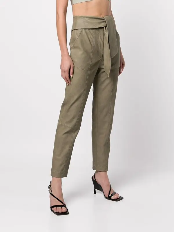 Simkhai Tie-waist Slim Straight Trousers