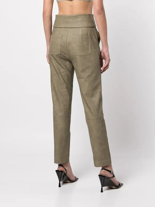 Simkhai Tie-waist Slim Straight Trousers