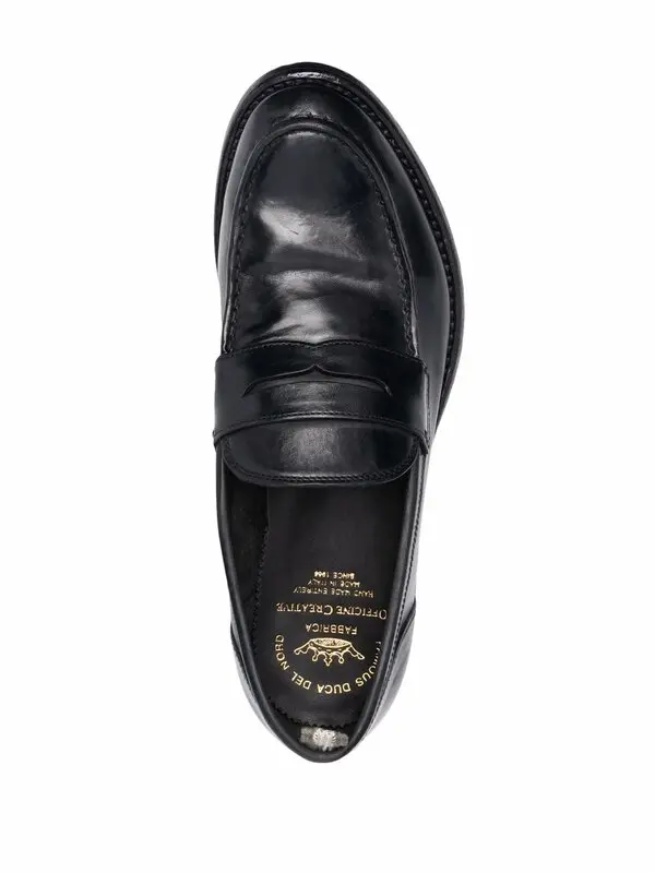 Officine Creative Anatomia Leather Penny Loafers