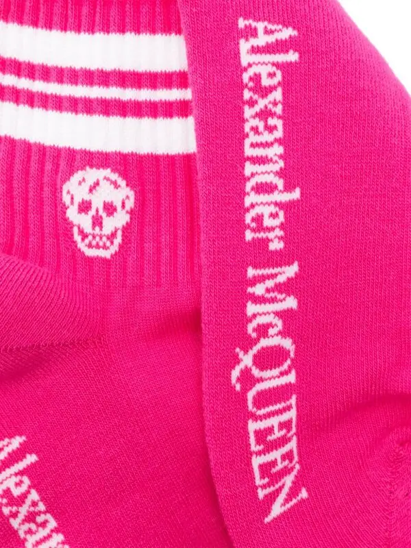 Alexander McQueen Skull Intarsia Ankle Socks
