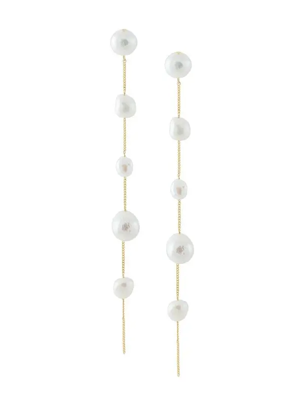 Cult Gaia Atum Pearl Drop Earrings - White