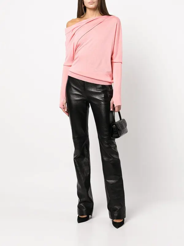 TOM FORD One-shoulder Cashmere-blend Jumper - Pink