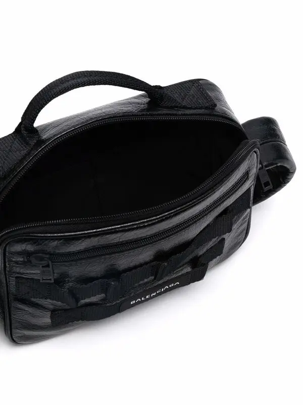 Balenciaga Army Pouch Shoulder Bag - Black | Editorialist