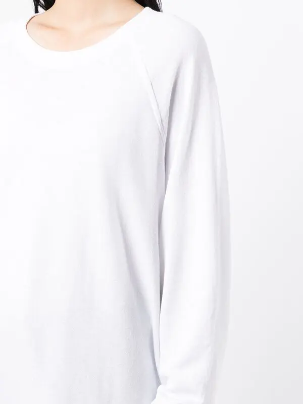JAMES PERSE French-terry Crewneck Sweatshirt - White