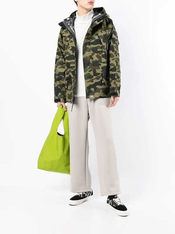 A BATHING APE Camouflage-print Zip-up Jacket
