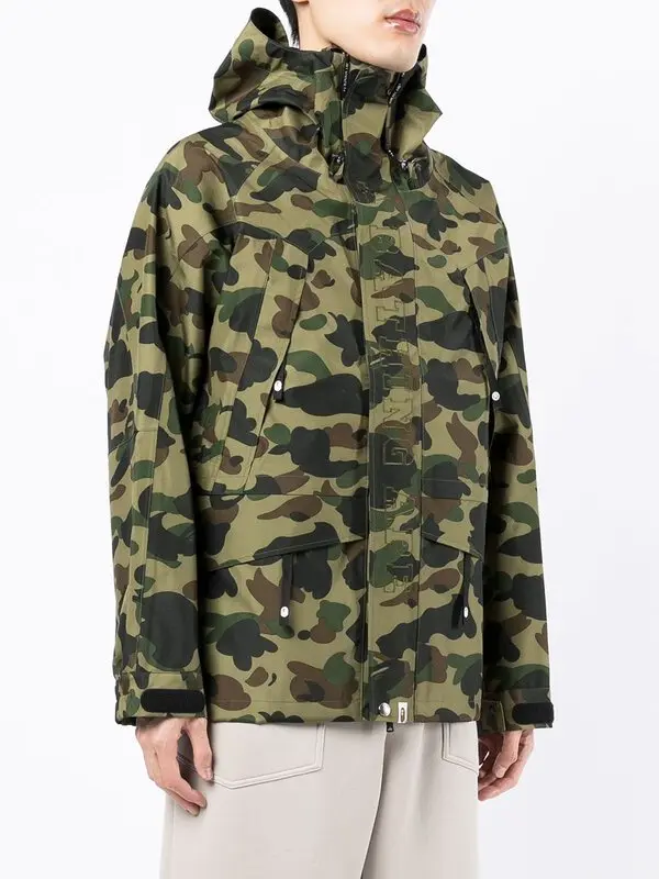 A BATHING APE Camouflage-print Zip-up Jacket