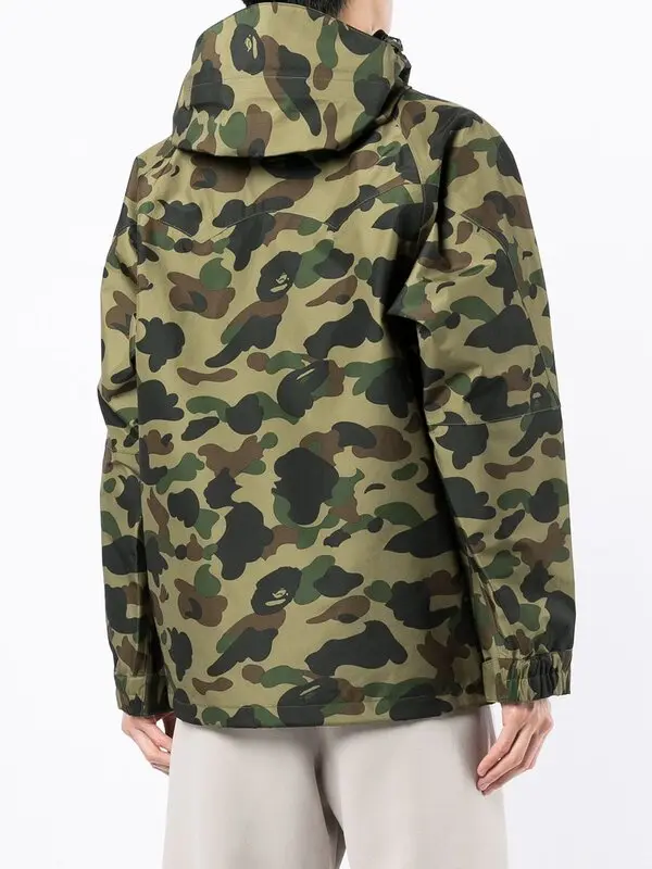 A BATHING APE Camouflage-print Zip-up Jacket