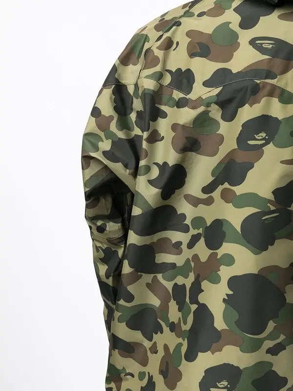 A BATHING APE Camouflage-print Zip-up Jacket