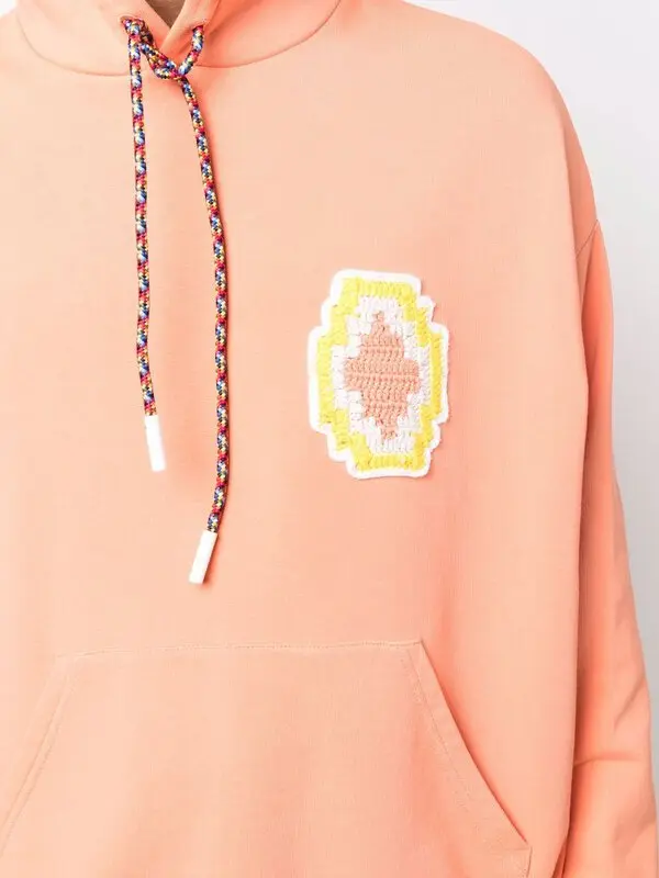 COUNTY OF MILAN Macramé Cross Logo Patch Hoodie