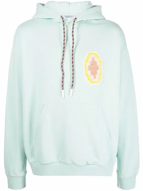 COUNTY OF MILAN Marcelo Burlon Macramé Cross Patch Hoodie