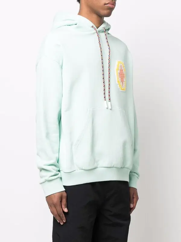 COUNTY OF MILAN Marcelo Burlon Macramé Cross Patch Hoodie