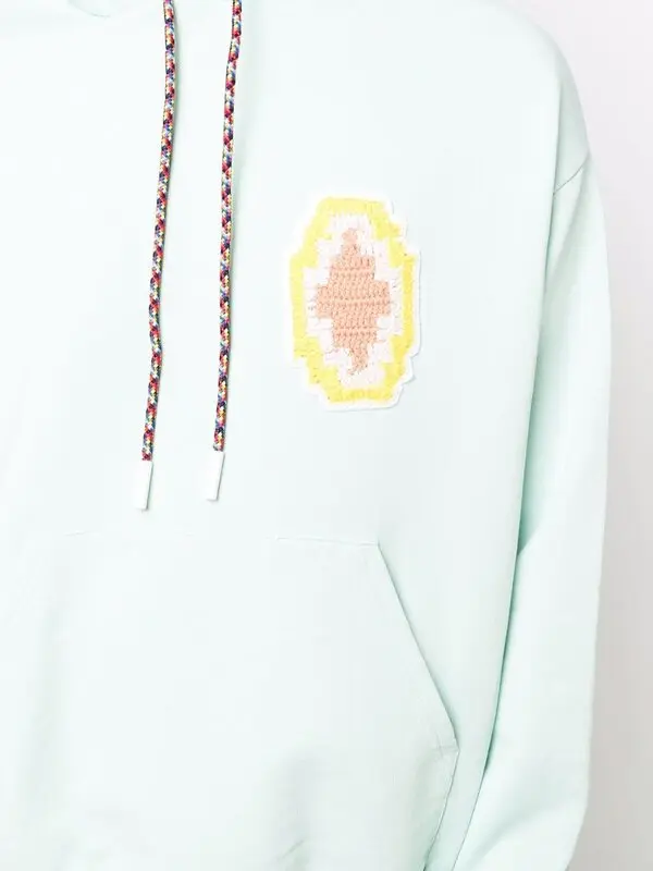 COUNTY OF MILAN Marcelo Burlon Macramé Cross Patch Hoodie