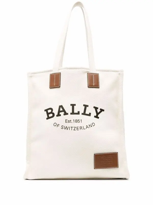 Bally Crystalia Logo-print Tote Bag - Neutrals