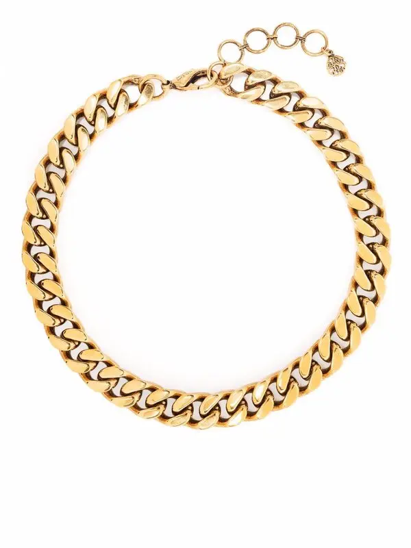 Alexander McQueen Logo-charm Chain Necklace