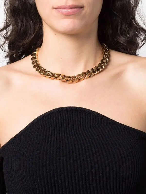 Alexander McQueen Logo-charm Chain Necklace