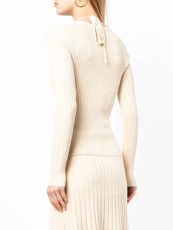 Simkhai Jayline Scoop-neck Jumper - Neutrals