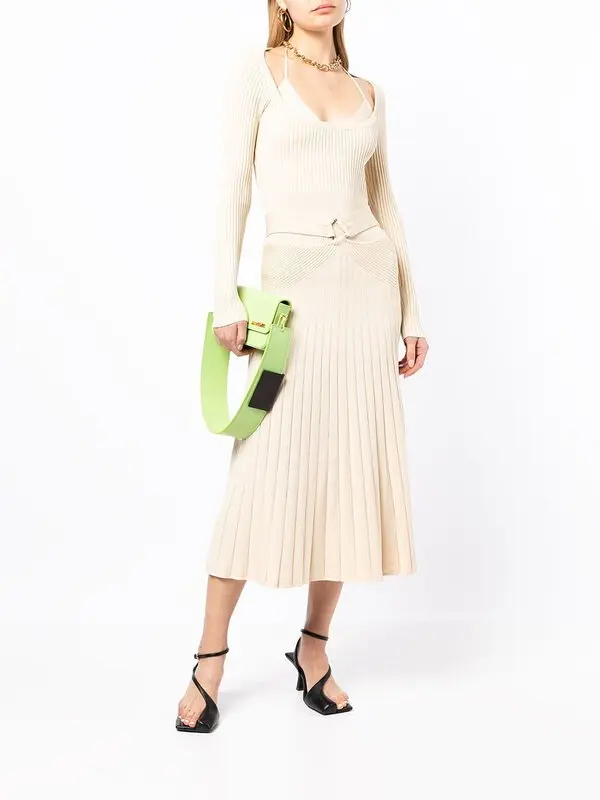 Simkhai Arabella Ribbed-knit Skirt