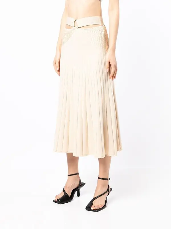 Simkhai Arabella Ribbed-knit Skirt