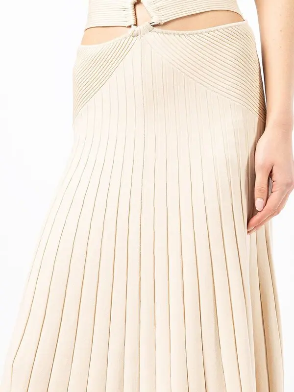 Simkhai Arabella Ribbed-knit Skirt