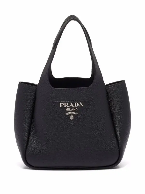 Prada Flou Leather Tote Bag