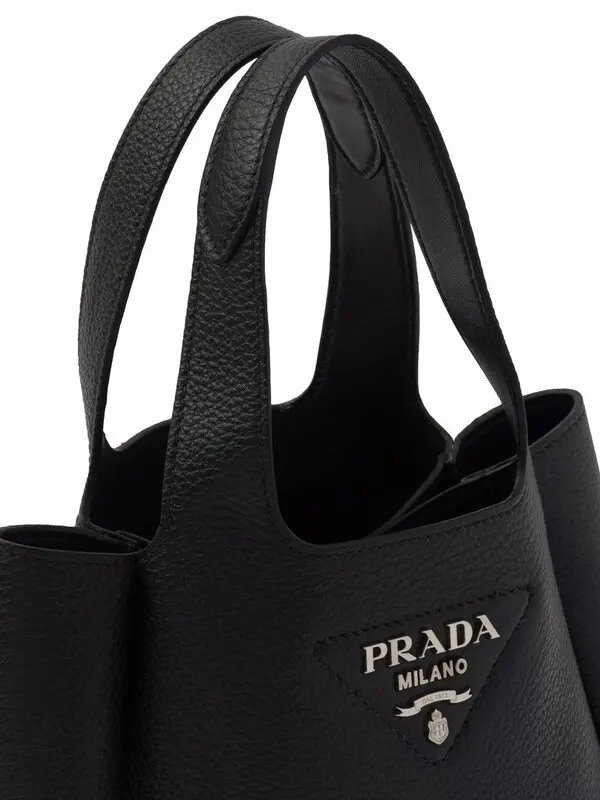 Prada Flou Leather Tote Bag