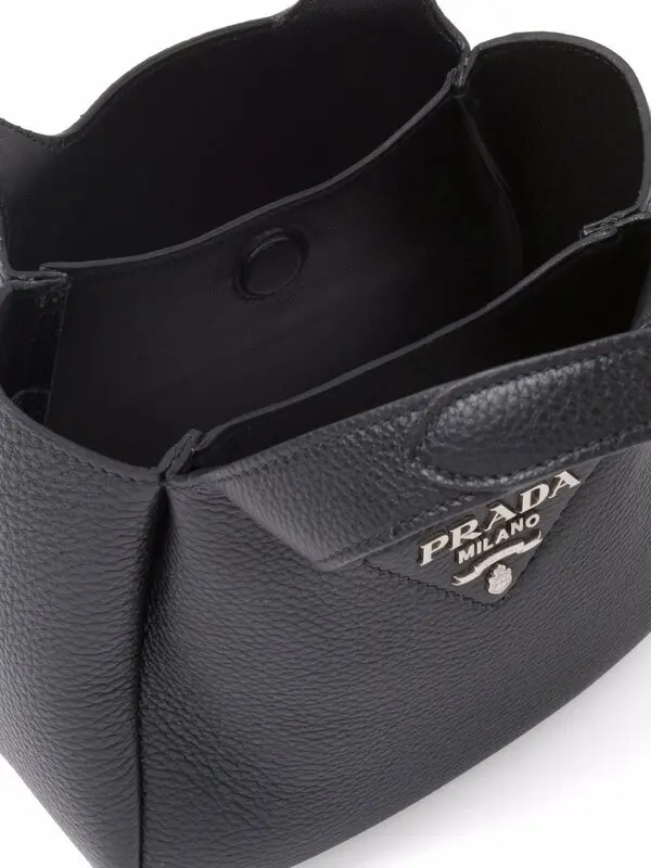 Prada Flou Leather Tote Bag