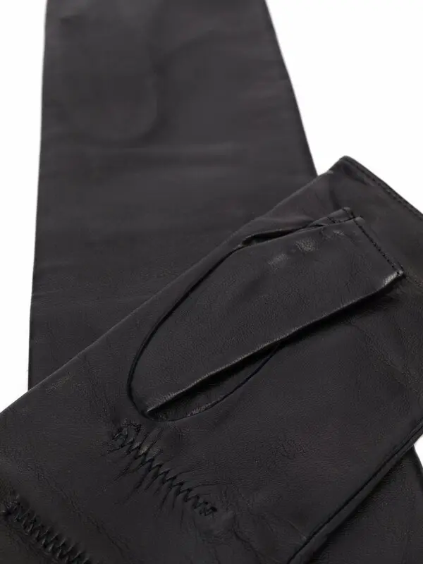 MANOKHI Fingerless Leather Gloves
