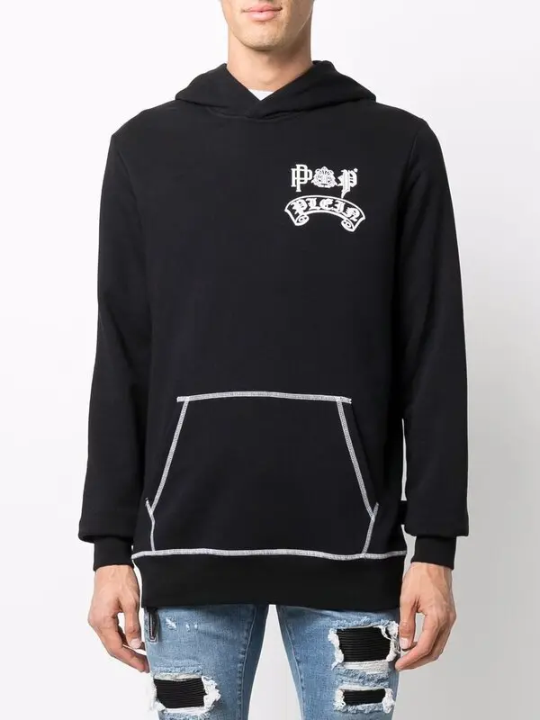 Philipp Plein Logo-print Pullover Hoodie