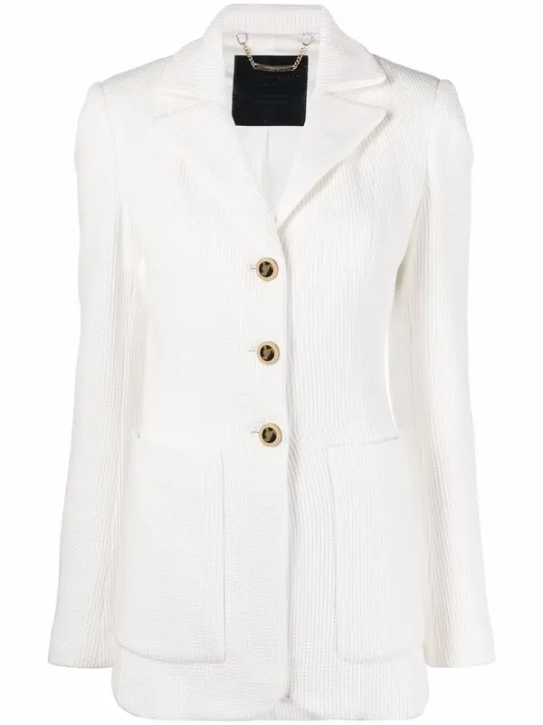 Philipp Plein Single-breasted Cotton Blazer