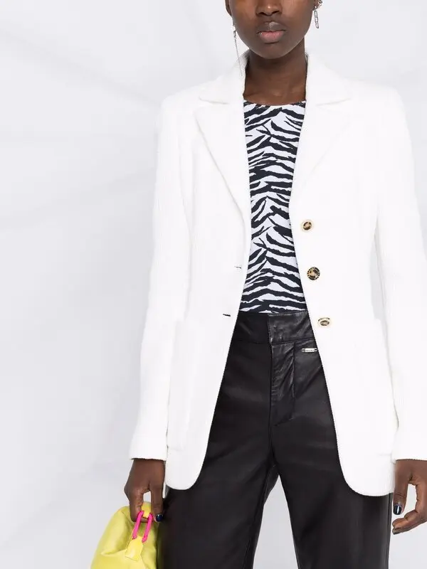 Philipp Plein Single-breasted Cotton Blazer
