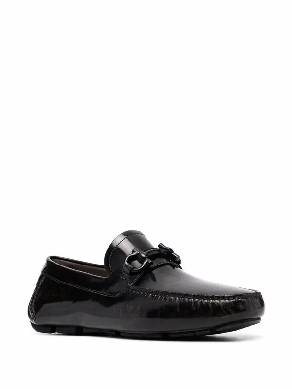 FERRAGAMO Paris Leather Loafers - Brown