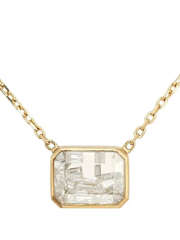 Moritz Glik 18kt Yellow Esmeralda Diamond Shaker Pendant Necklace - Gold