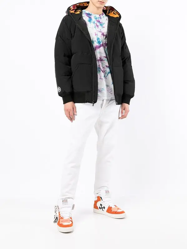 A BATHING APE® Printed Hood Puffer Jacket