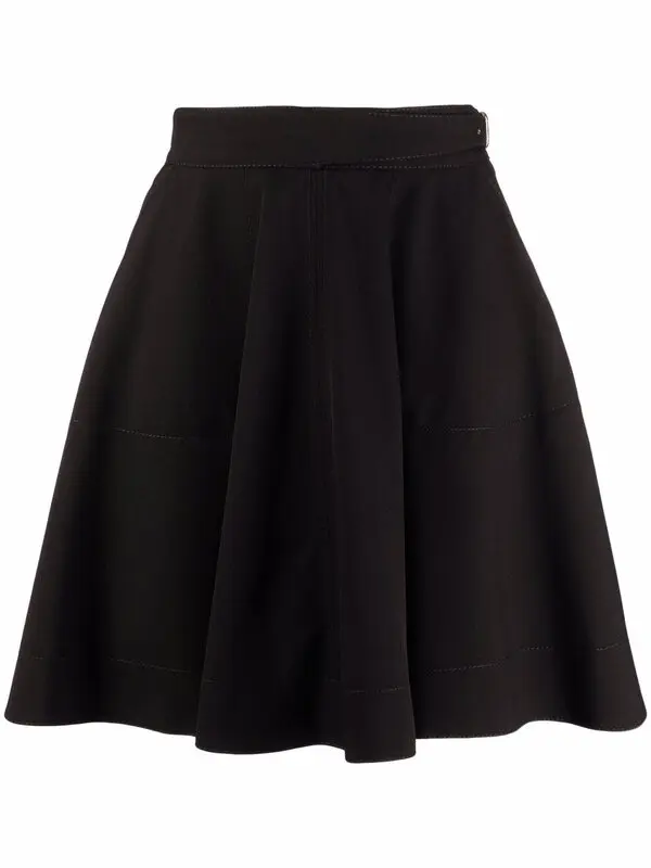 Red Valentino Side-buckled Mini-skirt