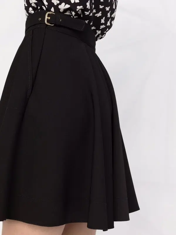 Red Valentino Side-buckled Mini-skirt