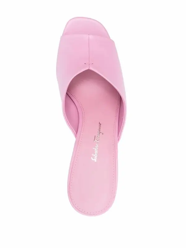 FERRAGAMO Open-toe Low Heel Sandals - Pink