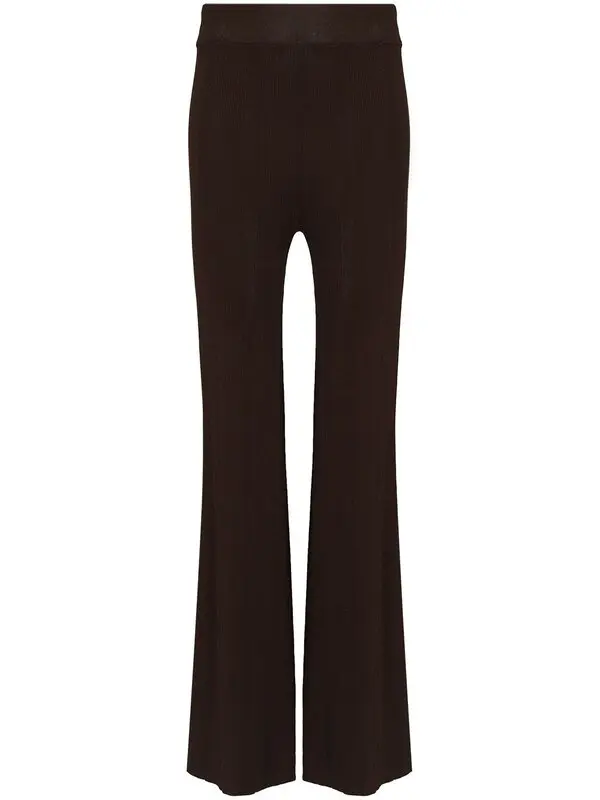 Remain Birger Christensen Solaima Flared Knitted Trousers